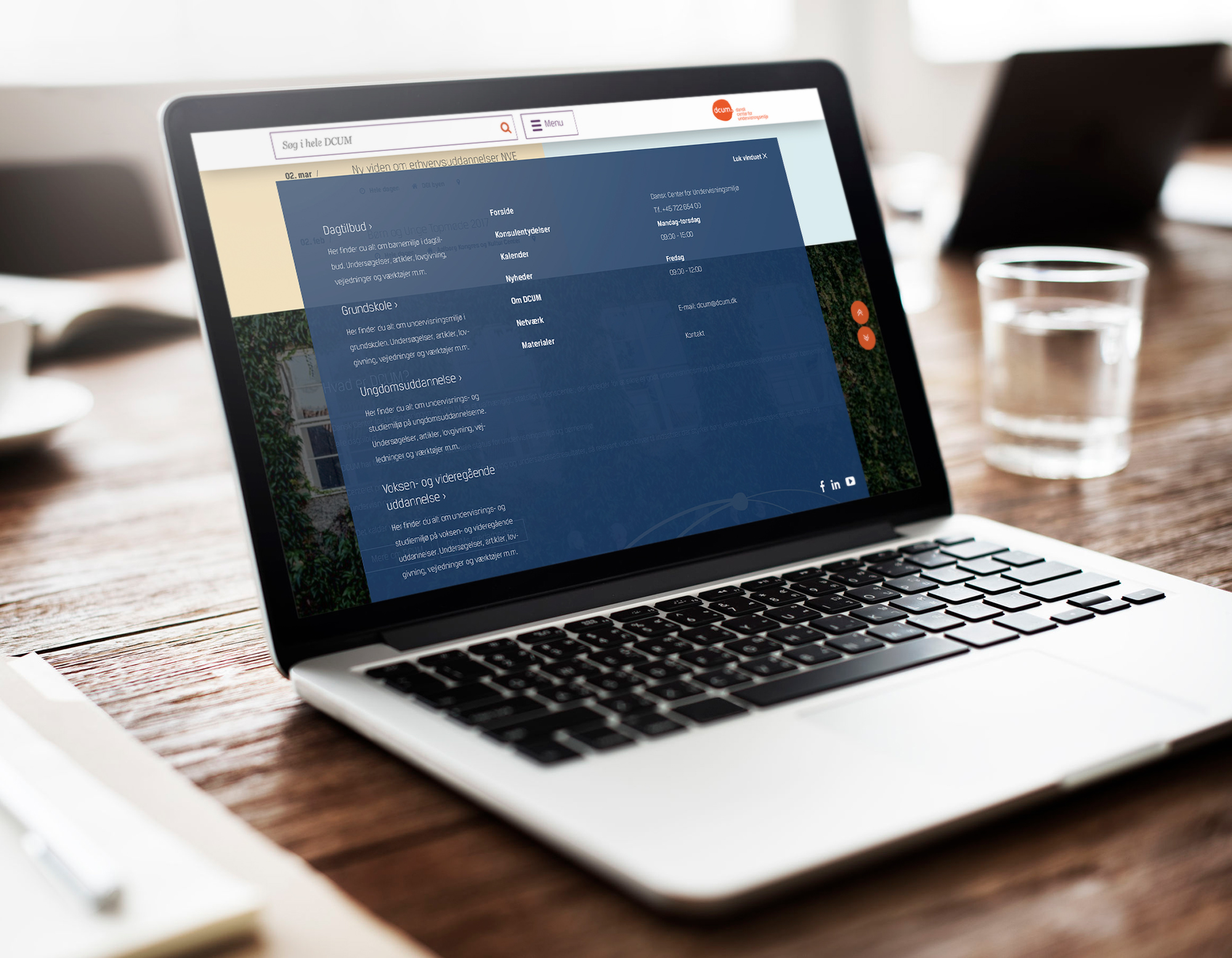 Website til det statslige videnscenter DCUM
